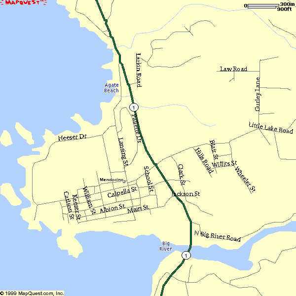Mendocino Map - Travel Maps